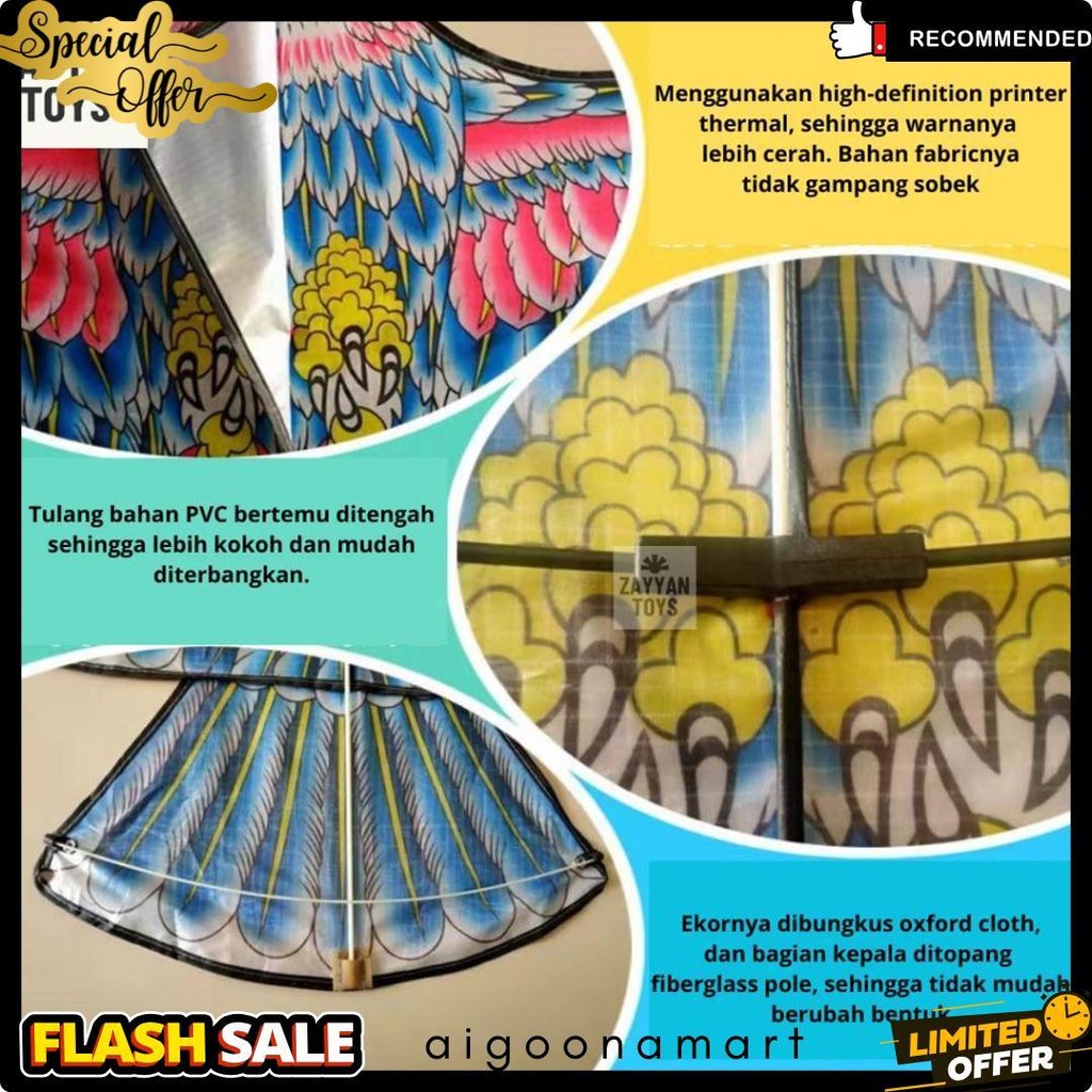 Jual Layangan Bentuk Burung Elang - Layang 1 Pc Motif Olahraga Outdoor ...