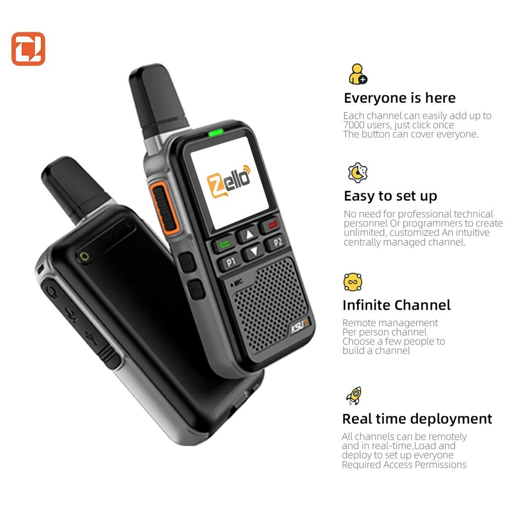 Jual Ksut Zl38 Lte Walkie Talkies Long Range 100 Miles Zello Network ...