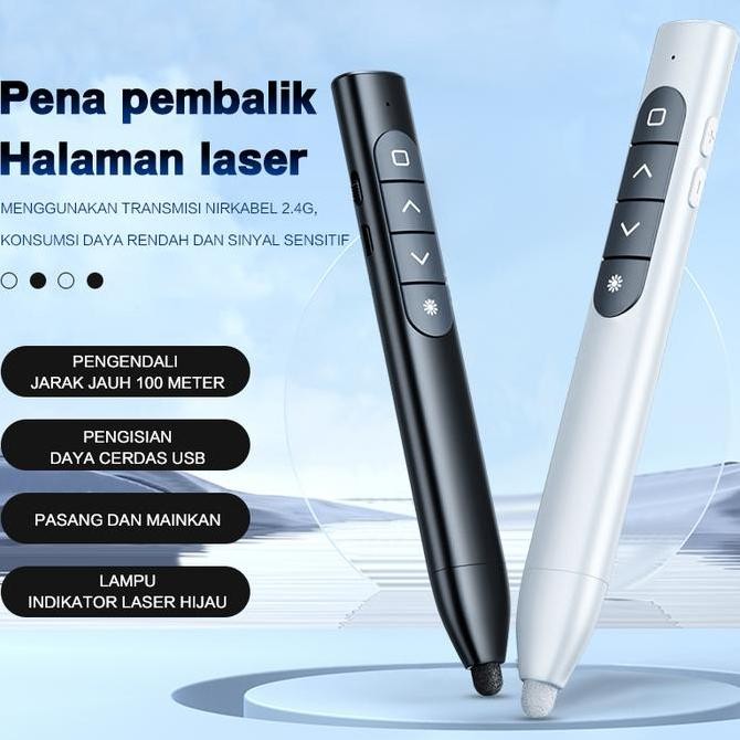 Jual Wireless Laser Hijau Green Presenter Pointer USB C + Touch Screen ...