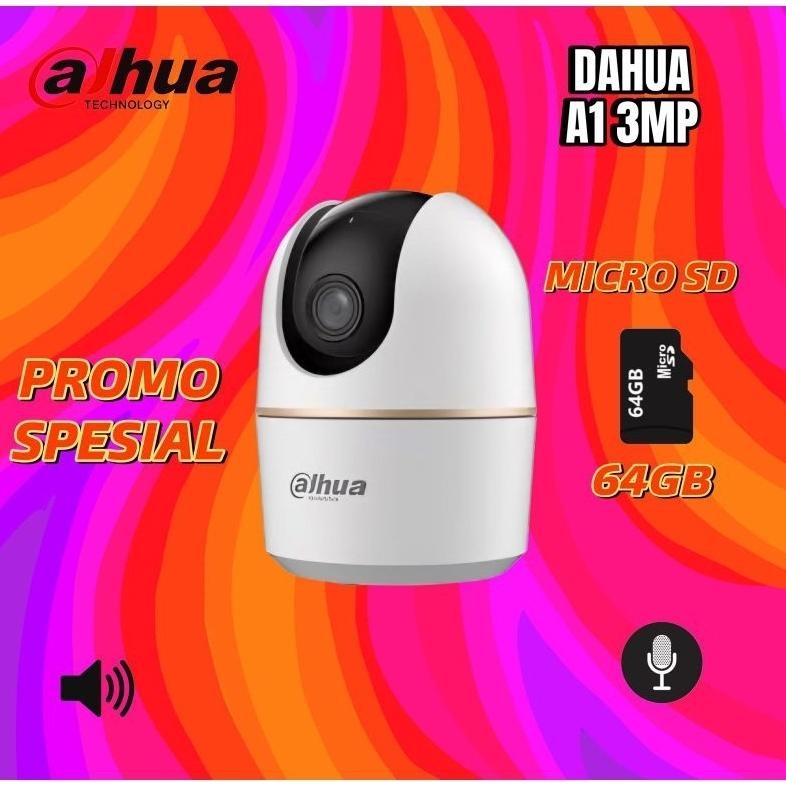 Jual Dahua Wifi Hero A1 H3A 3MP Indoor WiFi Rotate IP Camera Cam ...