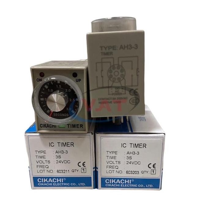 Jual Promo CKC/CIKACHI TIMER AH3-3 24VDC(3S,6S,60S) COD | Shopee Indonesia
