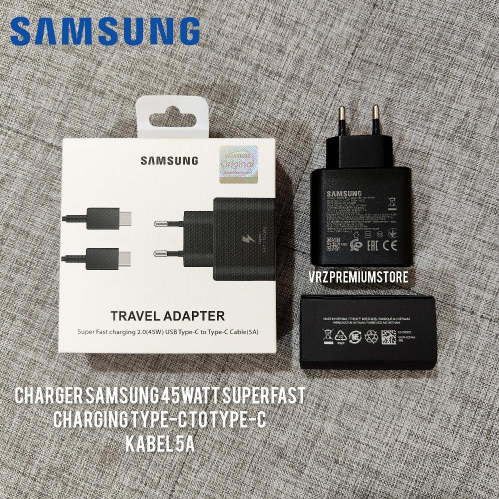 Jual Hot - charger samsung 45w 45watt usb type c to c superfast charging original 100% | Shopee ...