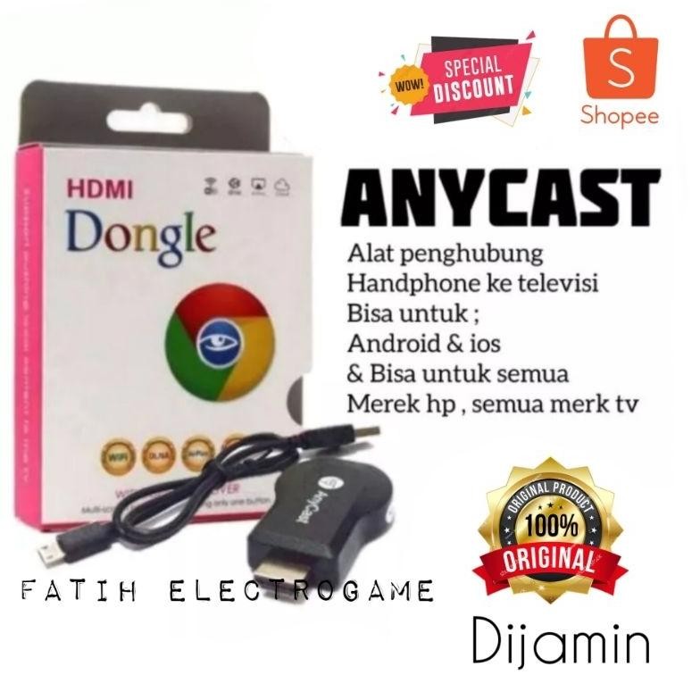 Jual ANYCAST DONGLE MIRACAST ( ALAT UNTUK MENYAMBUNGKAN HP KE TV LED ) PENYAMBUNG PENGHUBUNG HP ...