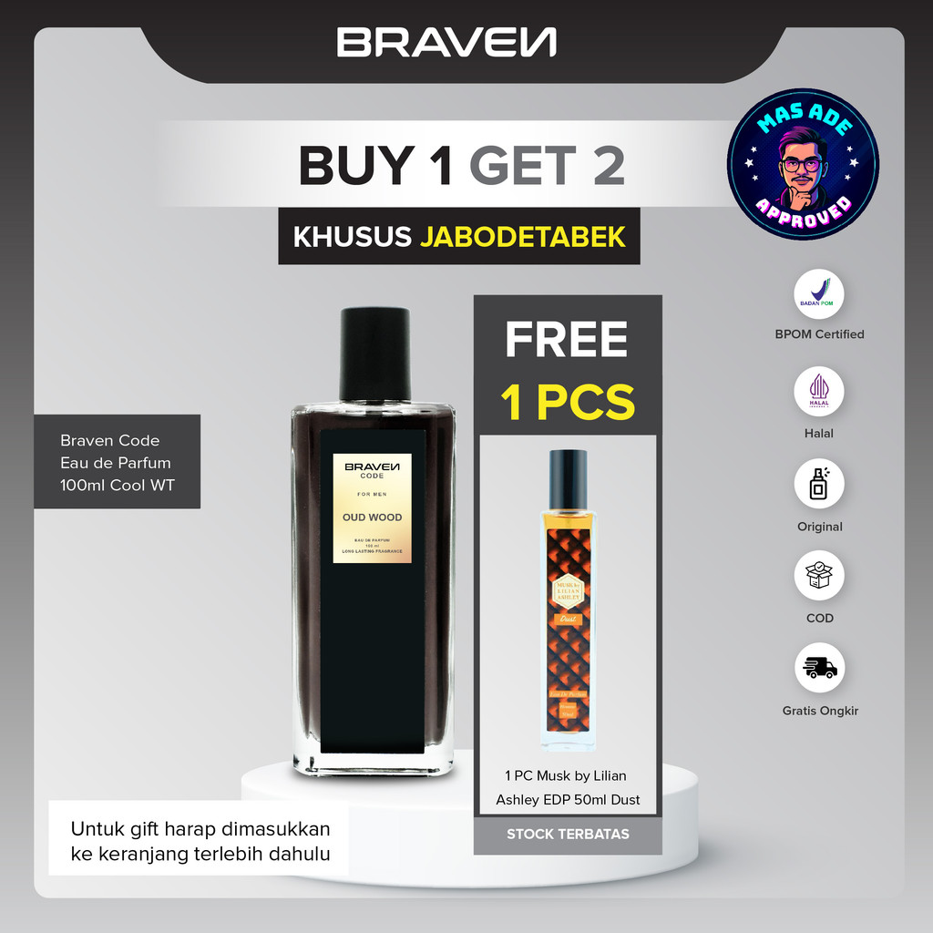 Jual Braven Code Eau De Parfum Oud Wood 100ml - Parfum Pria Terlaris ...