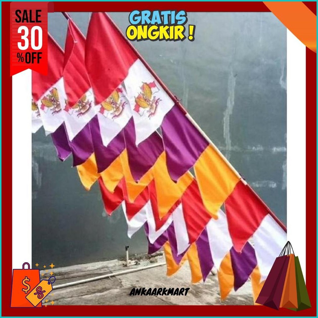 Jual Bendera Umbul Umbul Gergaji Cod | Shopee Indonesia