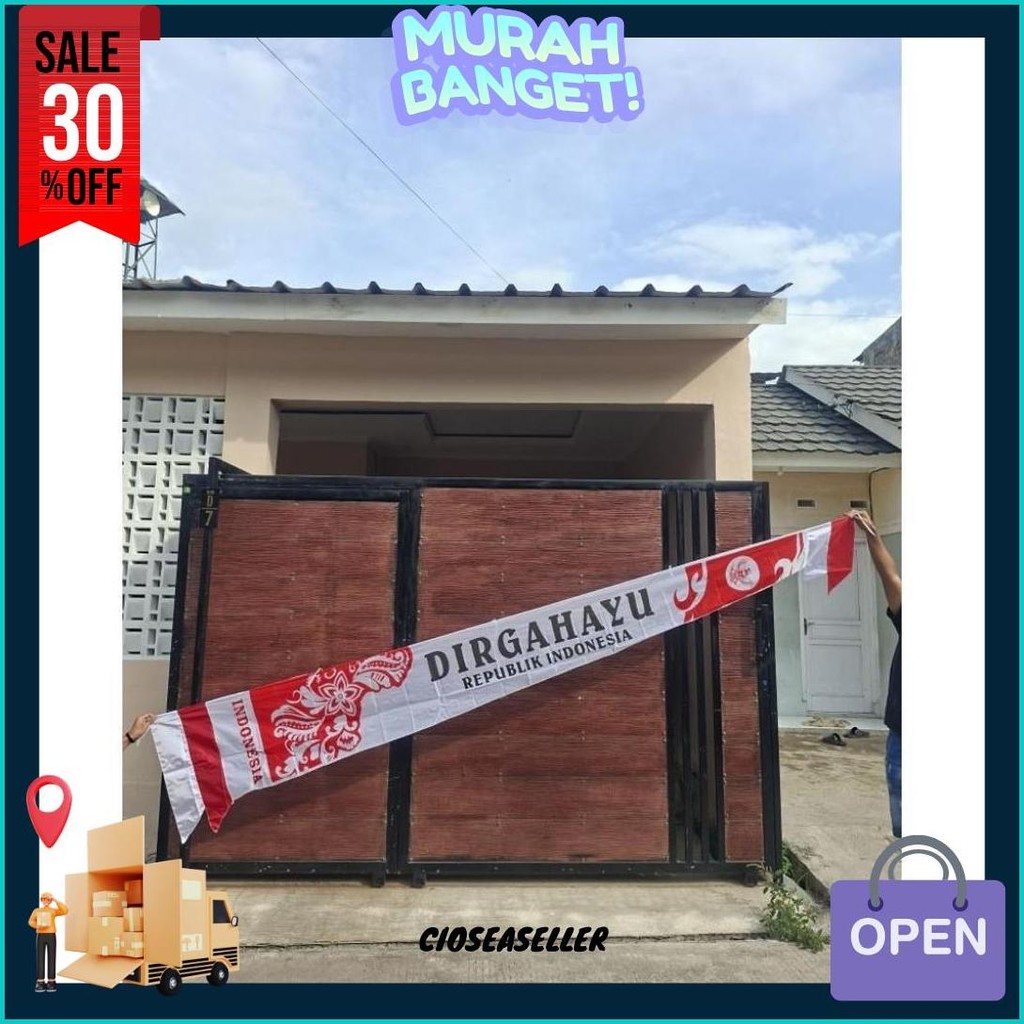 Jual Bendera Bandir Batik Dirgahayu Original Produk | Shopee Indonesia
