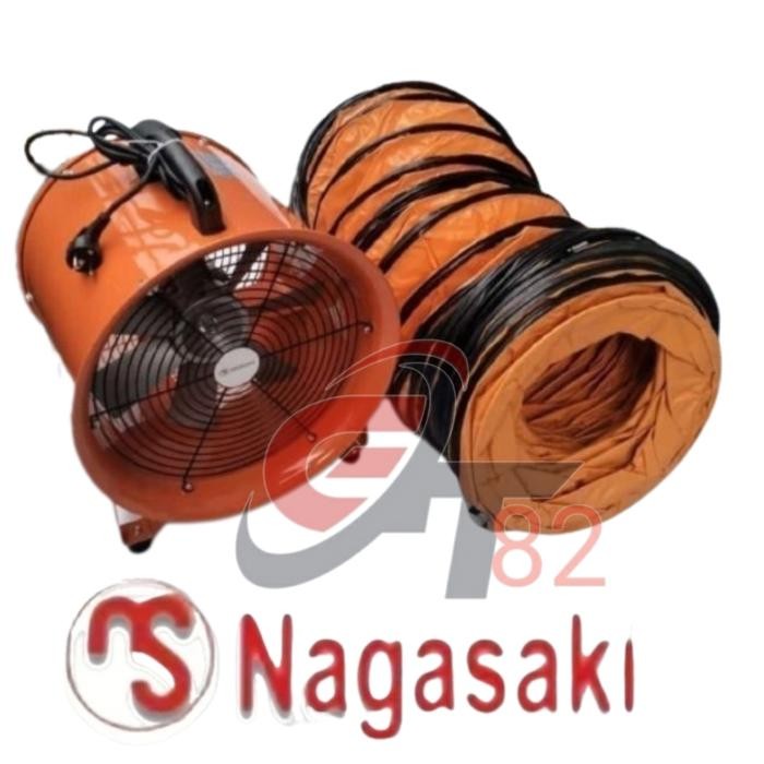 Jual Kipas Blower Ventilator Portable 12 Inch Nagasaki + Selang 5 Meter ...