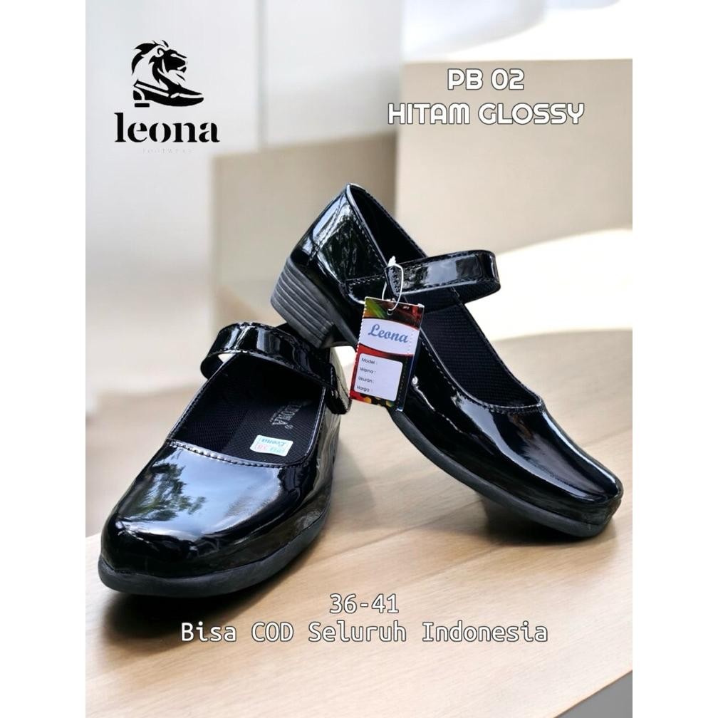 Jual Dg-78 Sepatu Pantofel Paskibra Hitam Kilap Glossy Hak 3 Cm ...