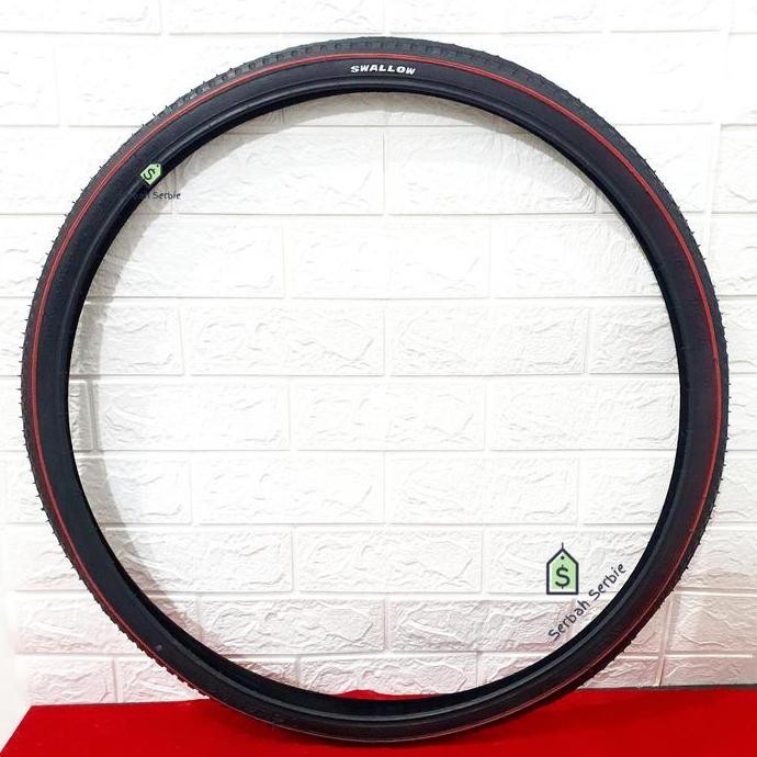 Jual Ban Luar Sepeda 26X1 3/8 Swallow 590 26 X 1 3 Per 8 Hitam Putih ...