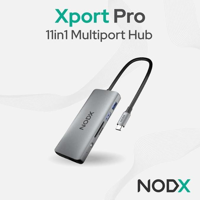 Jual NEW NODX Xport Pro Type C USB Hub 11in1 (USB A, HDMI, VGA, LAN, SD ...