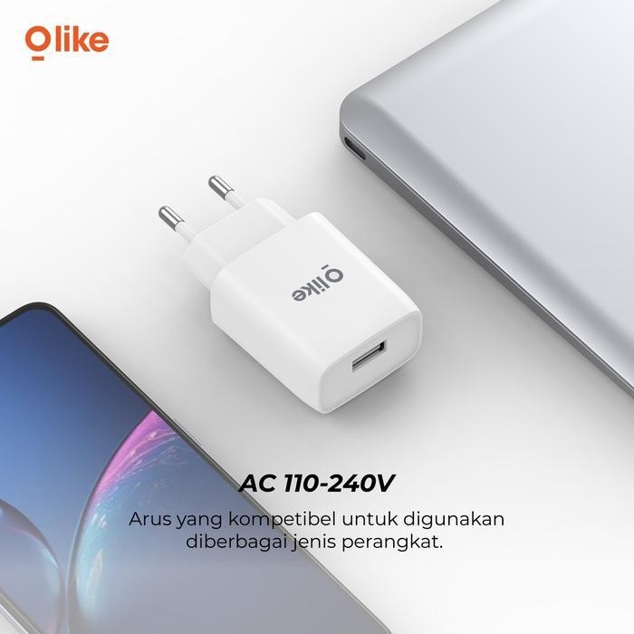 Jual Gms Olike C104 Charger Adaptor Usb Port 1.5A / 7.5W Adapter With ...