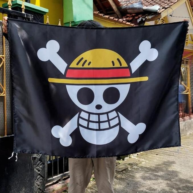 Jual MAXPRINT Bendera Bajak Laut One Piece Monkey D Luffy Full Printing ...
