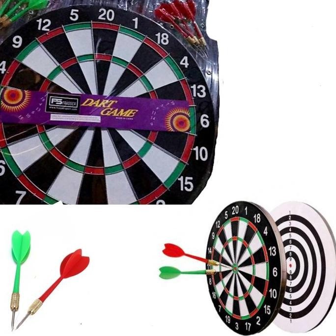 Jual DART GAME BESAR 17 inch / Papan Dart Board Besar Ukuran 43 cm ...