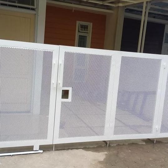 Jual New !!! pagar plat perforated pemasangan jabodetabek | Shopee ...