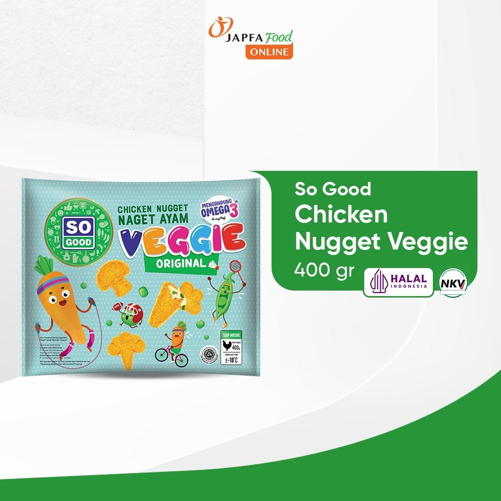 Jual So Good Chicken Nugget Veggie / Naget Ayam Veggie 400gr | Shopee Indonesia