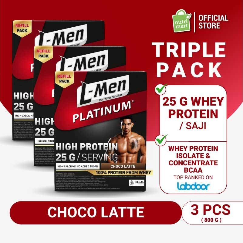 Jual L-Men Platinum Refill Choco Latte 5,3 lbs / 2,4 kg - Kemasan ...