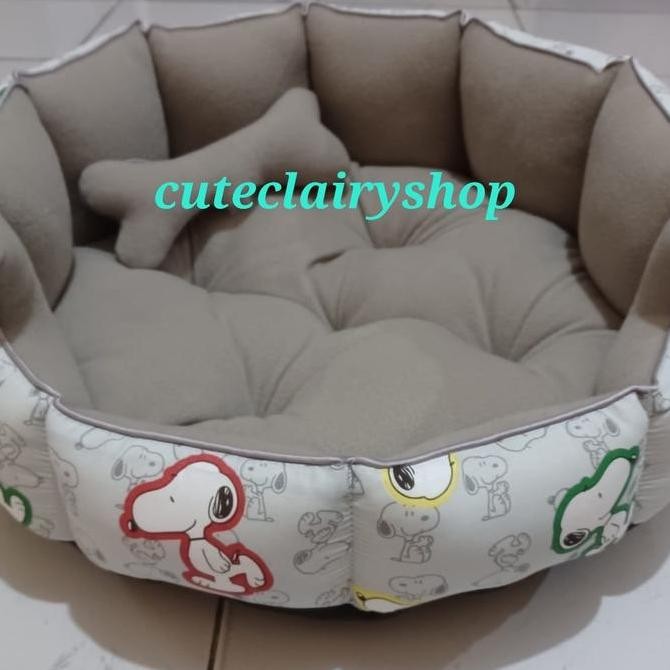 Jual Pet Bed Atau Tempat Tidur Anjing Dan Kucing Motid Snoopy | Shopee ...