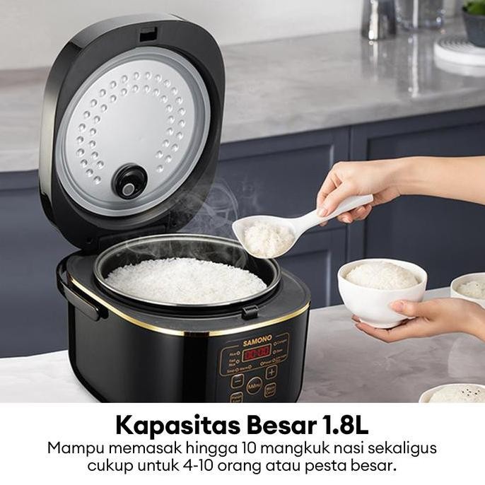 Jual Baru Rice Cooker Rendah Karbo Samono 1.8L 7 Fungsi Digital Low ...