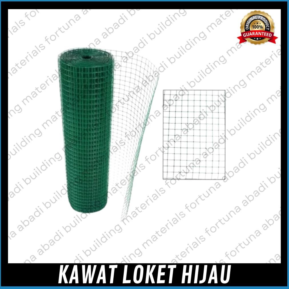 Jual Kawat Loket Warna Hijau Ukuran 1/2" 1/4"Inch Kawat Besi Nugi | Shopee Indonesia
