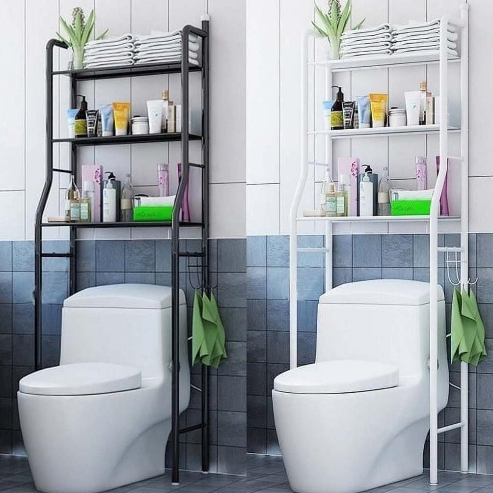 Jual Rak Toilet 3Susun Rak Toilet Besi Anti Karat Rak Toilet Kloset Duduk Rak Toilet Besi Rak ...