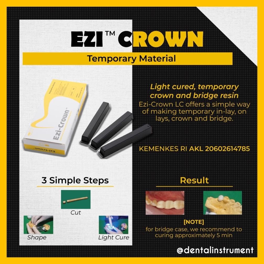 Jual New // Ezi Crown Temporary Crown Mahkota Sementara Dan Bahan ...