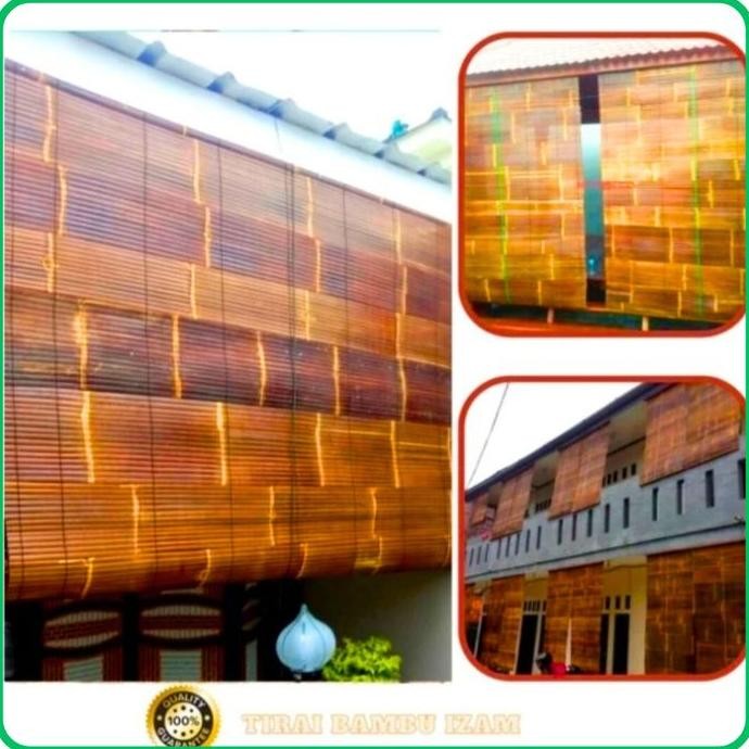 Jual HOT SALE! Tirai Bambu Kerei Krey Bambu hitam L 1,5 x P 2m tirai ...