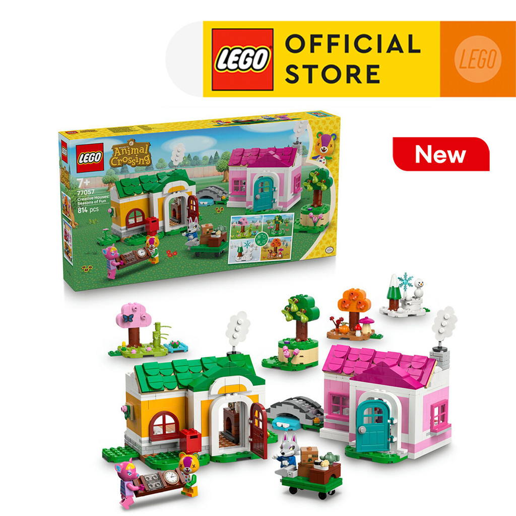 Jual LEGO Animal Crossing 77057 Creative Houses: Seasons of Fun (814 ...