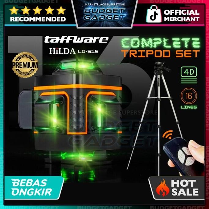 Jual TAFFWARE HILDA MESIN SELF LEVELING LASER LEVEL 4D 3D 16 LINE WITH ...