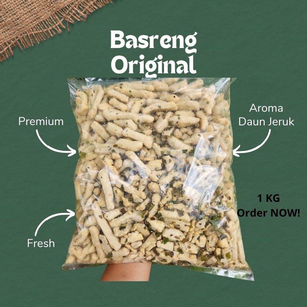 Jual Basreng Original Pedas Daun Jeruk Viral 1KG Cemilan Sultan Cianjur ...