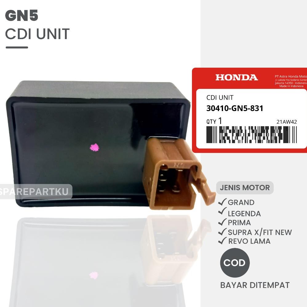 Jual GN5 CDI UNIT HONDA GRAND,LEGENDA, PRIMA, SUPRA X, SUPRA FIT NEW ...