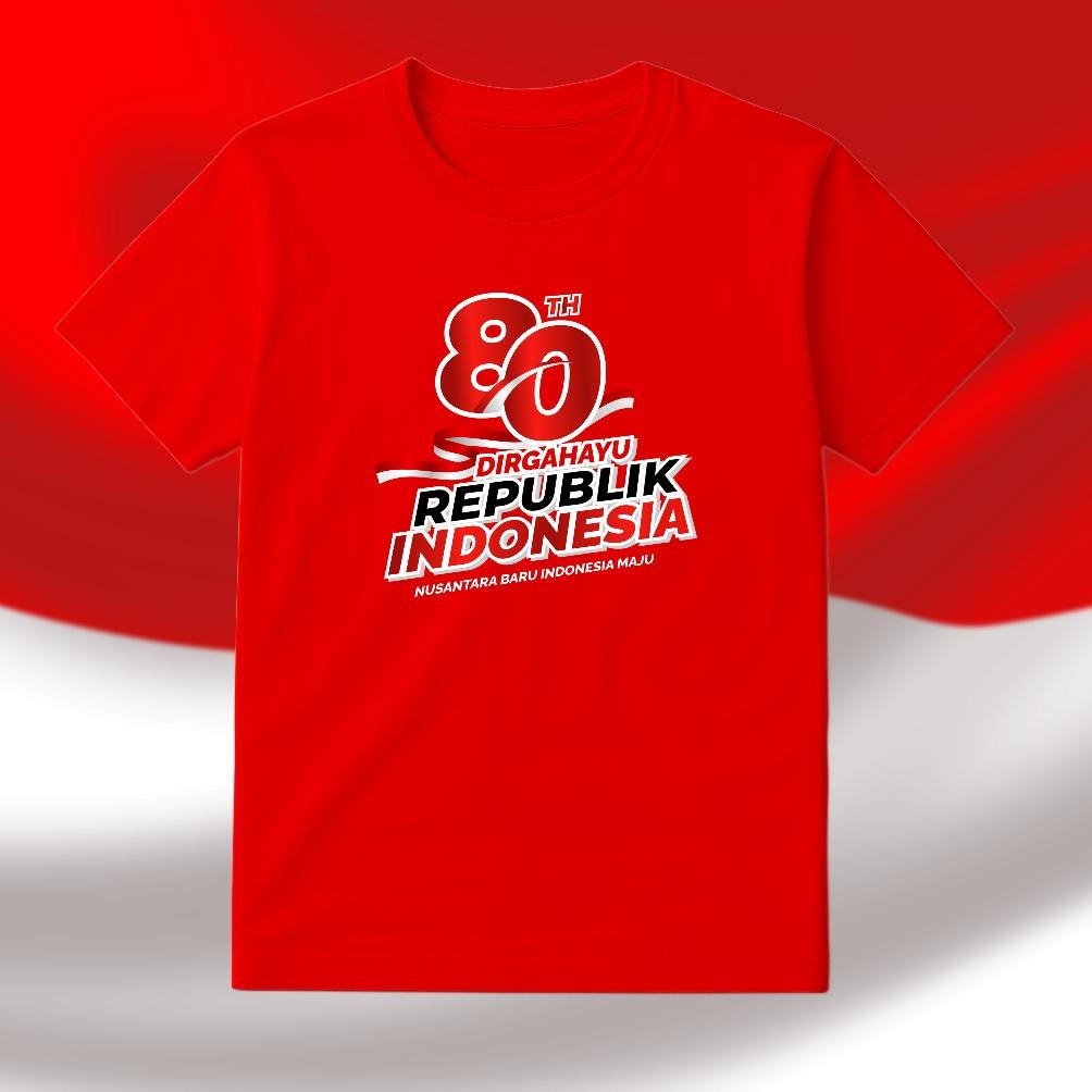 Jual Dh-68 Kaos 17 Agustus 2025 Dewasa / Kaos Merdeka Hut Ri 80 / Kaos ...