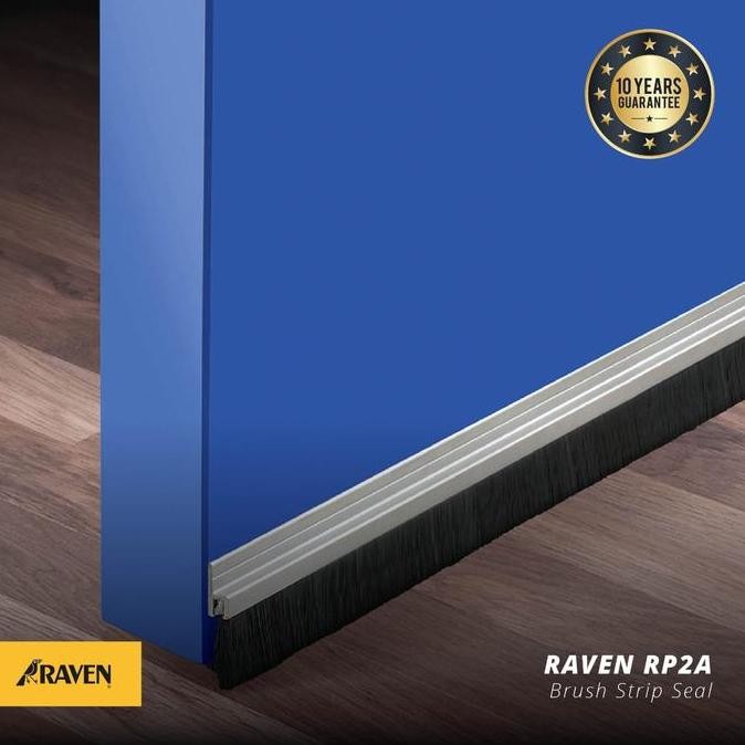 Jual Raven Door Bottom Brush Seal Rp2A Silver 1000Mm Penutup Celah ...
