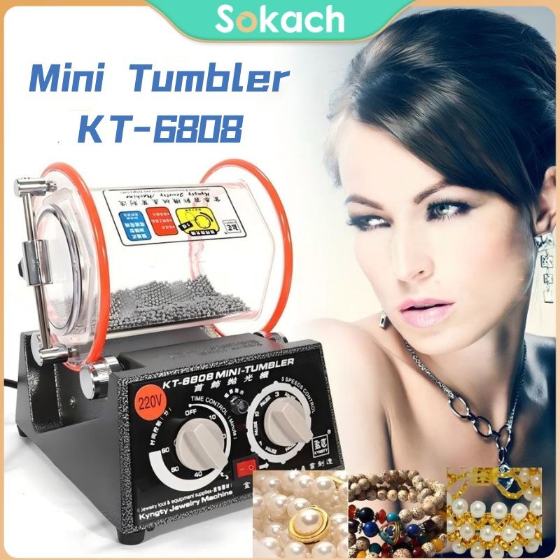 Jual ⭐Garansi & Ready⭐Mini Tumbler KT-6808 Mesin Penggiling Dan Pemoles ...