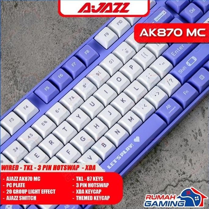 Jual Ajazz Ak870 Mc - Ak870 Lite - Tkl 87 Keys - Wired - 3 Pin Hotswap - 20 Lightning Effect ...