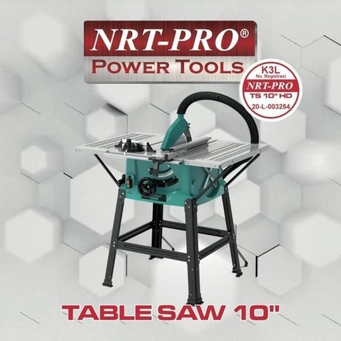 Jual Nrt Pro Ts 10 Table Saw Circular 10 Inch Meja Gergaji Potong Kayu ...