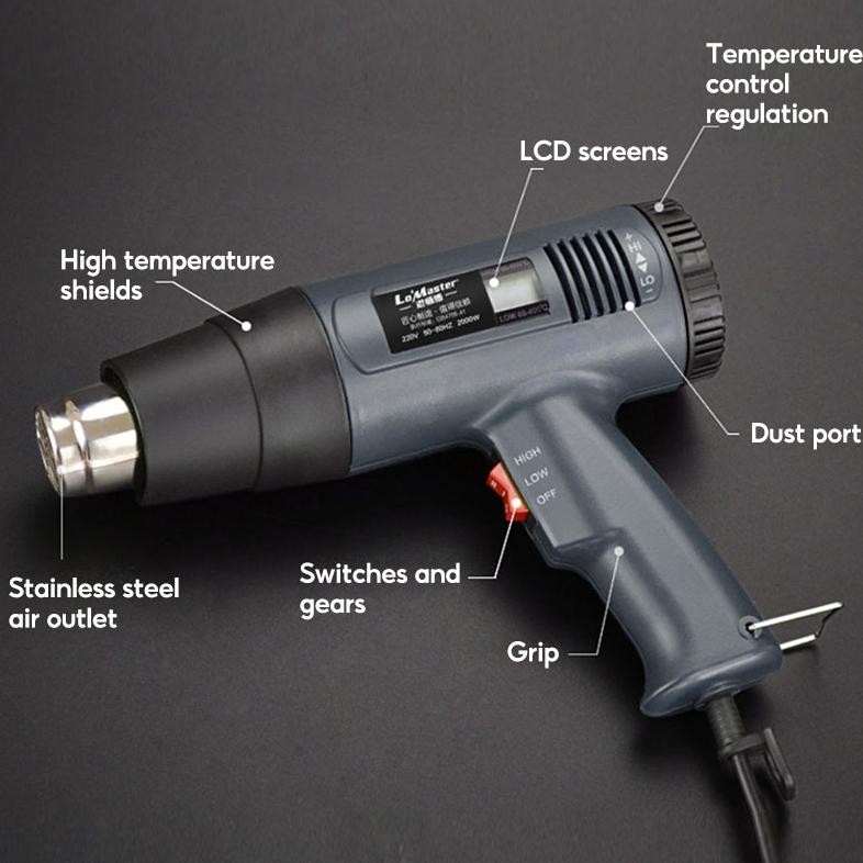 Jual Super Sale Reaim Heat Gun 220V Air Hot Gun H&L Pro Senapan Panas ...