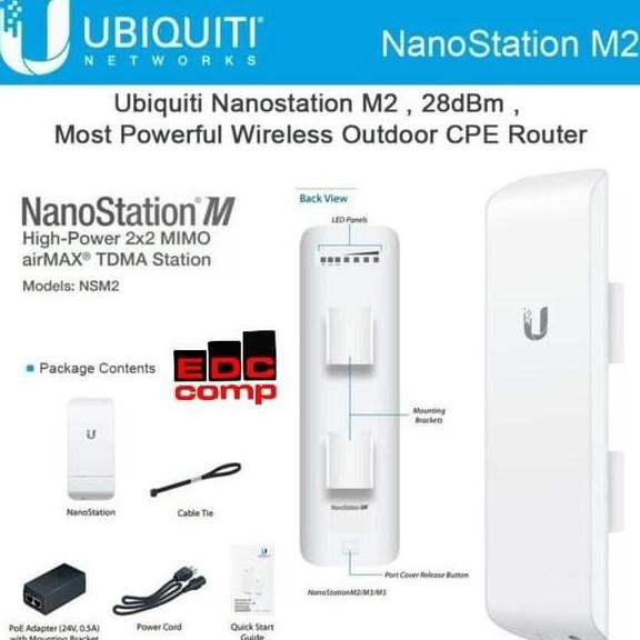 Jual Ubiquiti Nanostation M2 2.4Ghz Nsm2 Nano Station M2 New Stok | Shopee Indonesia