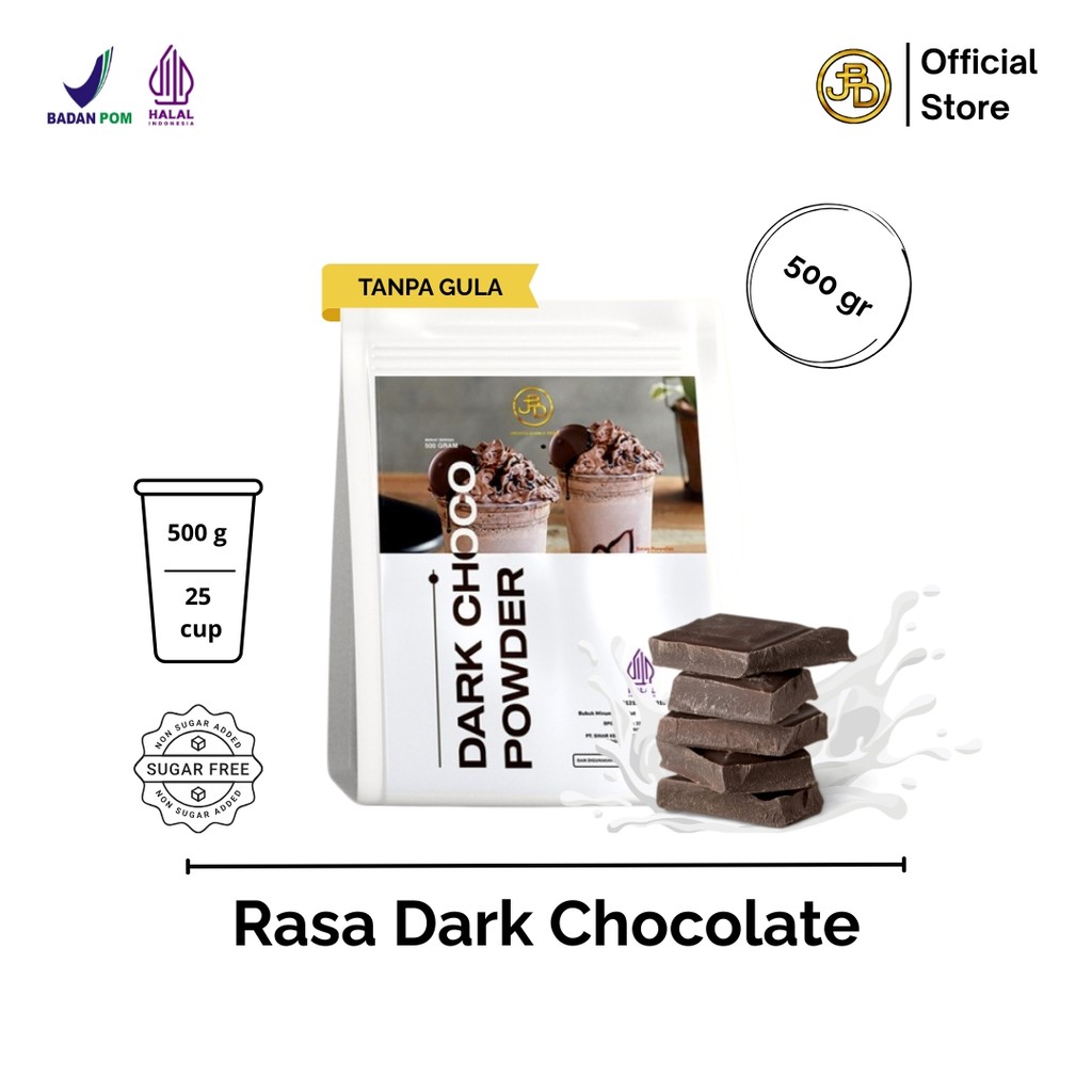 Jual JBD Premium Dark Chocolate Powder Bubuk Minuman Rasa Choco ...