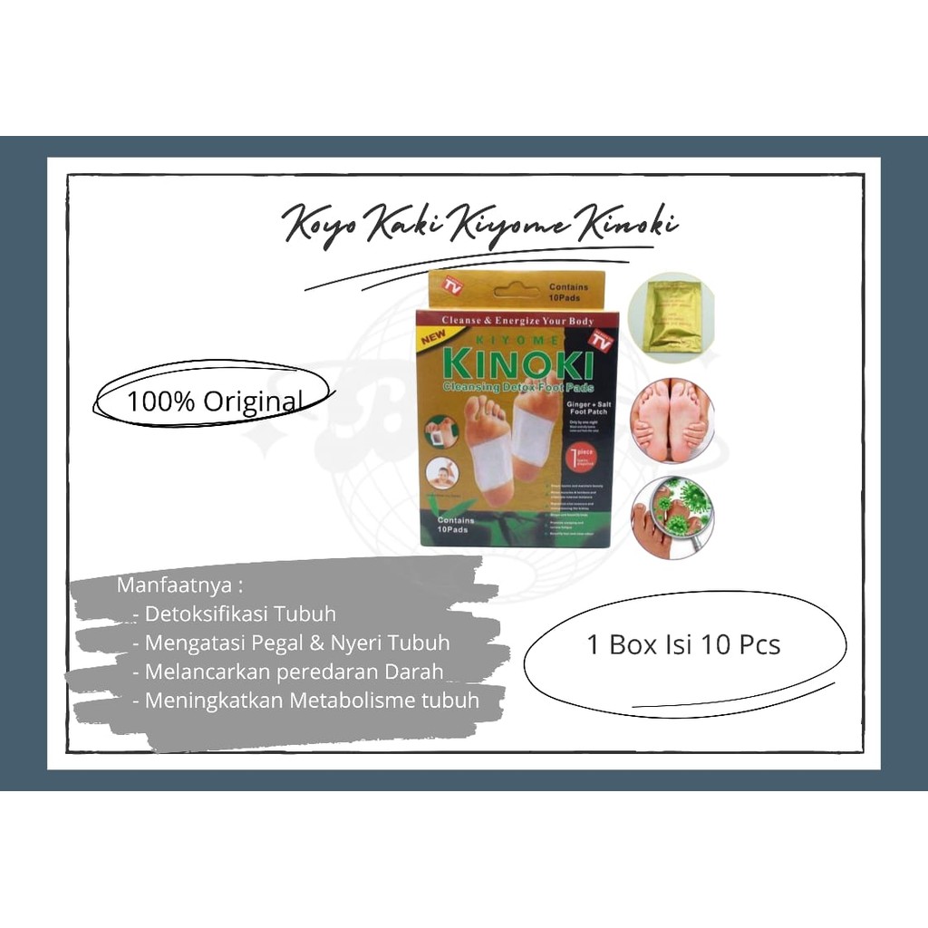 Jual TERMURAH Kinoki Gold 1 Box isi 10 Koyo Pad Koyo Detox Kaki Pad, Original Pads 100% Koyo ...
