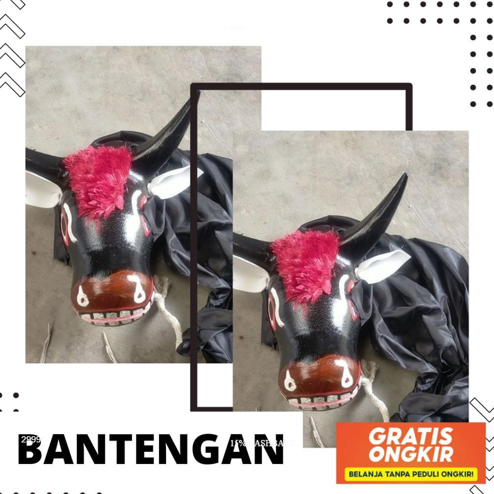 Jual Bantengan Full Kayu (Bonus Kemul) Random Motif Sanga/ Keren ...