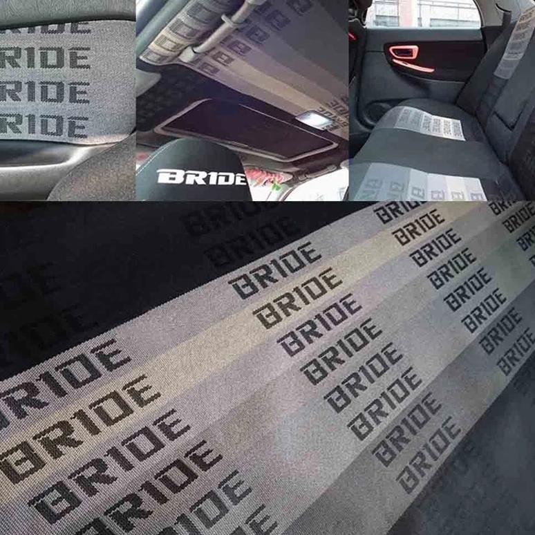 Jual New Material 100CM x160CM JDM BRIDE Racing Car Seats Fabric Bride ...