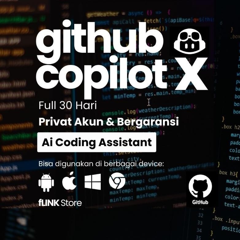 Jual GITHUB COPILOT AI CODING ASSISTANT 30 HARI RESMI | Shopee Indonesia