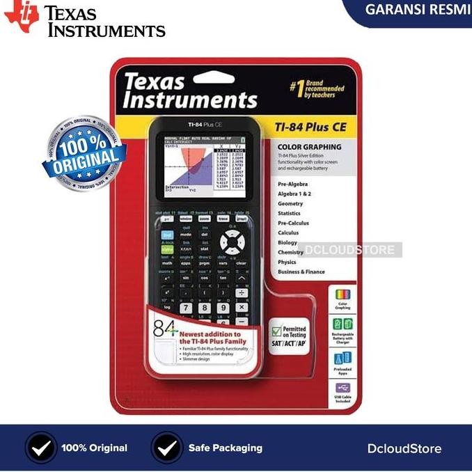 Jual Calculator Original Texas Instruments Ti-84 Plus Ce Kalkulator Co ...