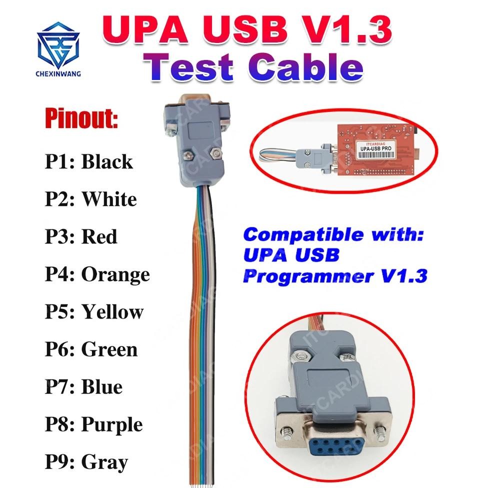 Jual UPA USB V1.3 Test Cable ECU Pinout Diagnostic Connectors ...