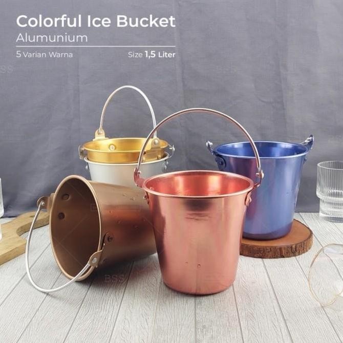 Jual *****] Ice Bucket Aluminium Wadah Es Batu Champagne 1.5L Premium ...