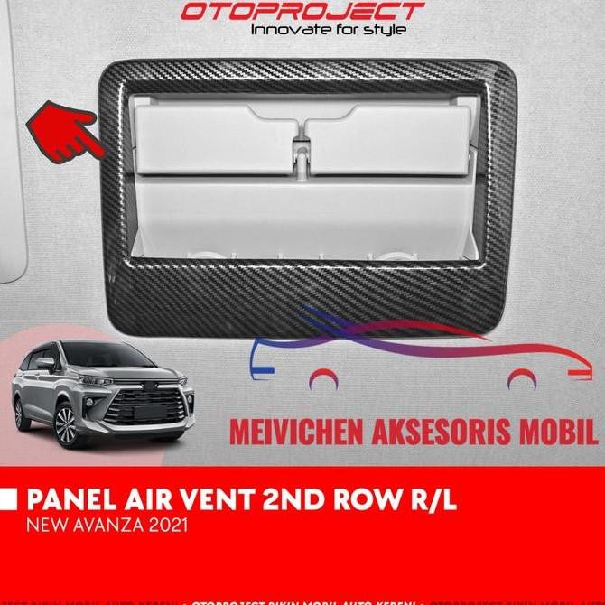 Jual Panel Air Vent 2 Row Mobil Toyota All New Avanza 2021 2022 - Black ...