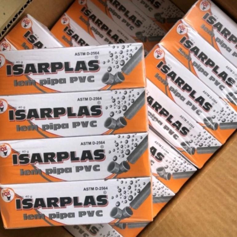 Jual Lem Pvc Kemasan Baru /Lem Pipa Isarplas 40Gr Isi 12Pcs | Shopee Indonesia