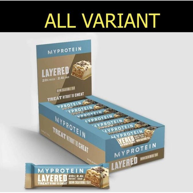 Jual MyProtein Layered Protein Bar 12PACKS | Shopee Indonesia