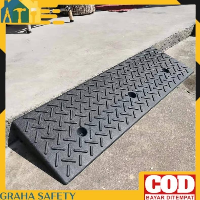 Jual Rubber Ramp 1Meter 5 - 7 cm / Tanjakan Safety Karet / Rubber Ramp ...