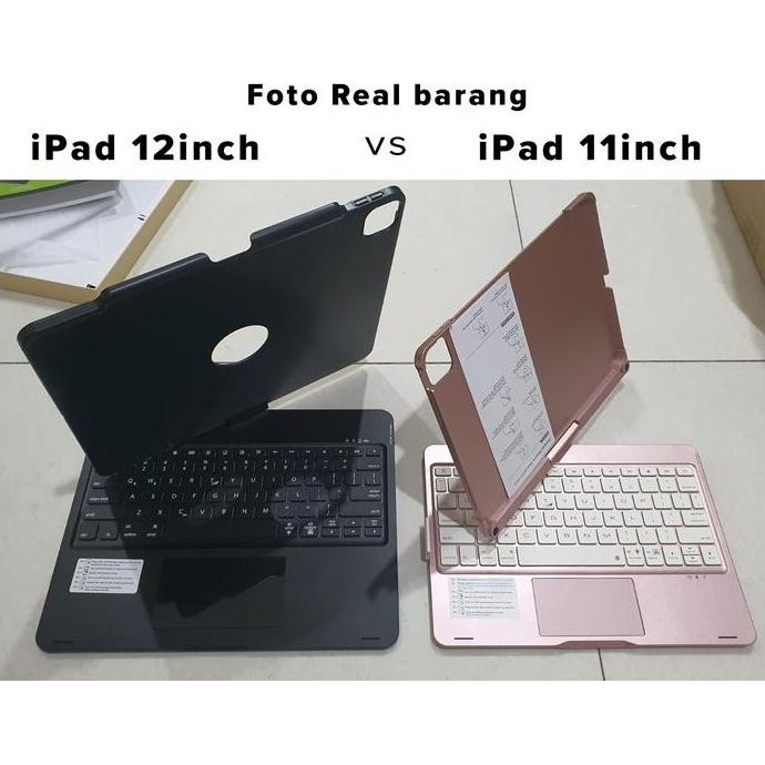 Jual Case Rotate 360 Keyboard iPad 11 12.9 Wireless Keyboard Touchpad ...